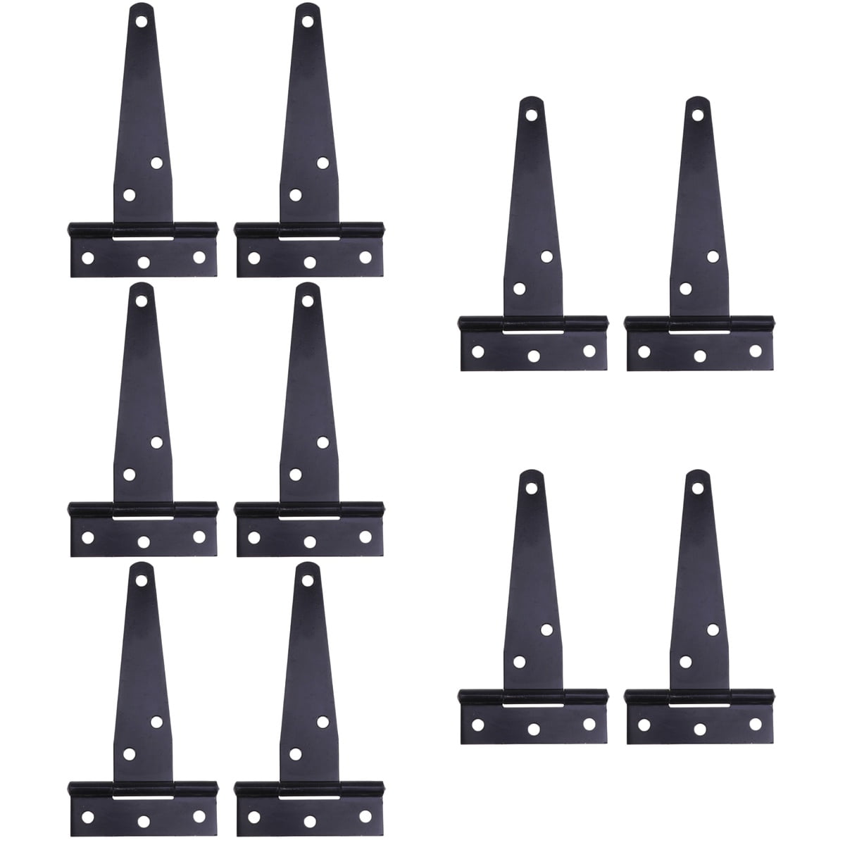 HOMEMAXS 10 pcs Decorative T Strap Hinge Barn Door Gate Hinge Heavy ...