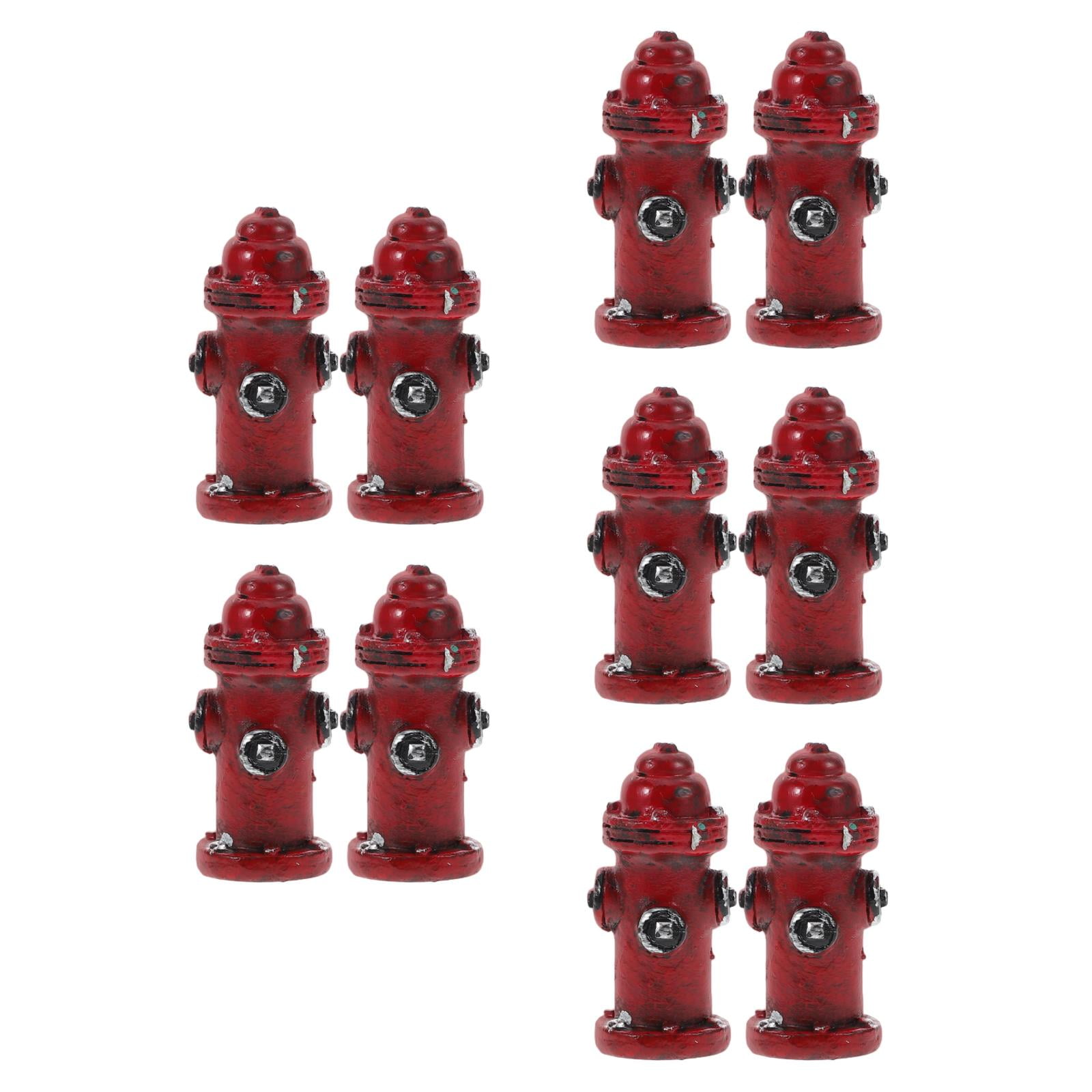 HOMEMAXS 10 pcs Dollhouse Fire Hydrant Decor Miniature Resin Fire ...