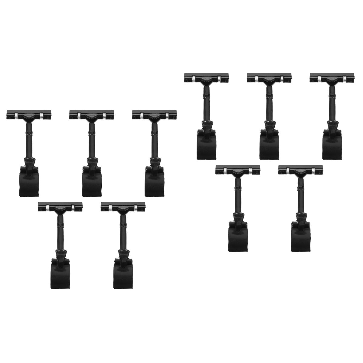 HOMEMAXS 10 pcs Plastic Shelf Clamp Price Label Tag Advertising Clips ...