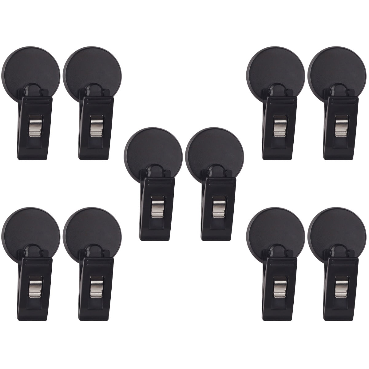 HOMEMAXS 10 pcs Portable Adhesive Cup Car Clips Car Certificate Clamps ...