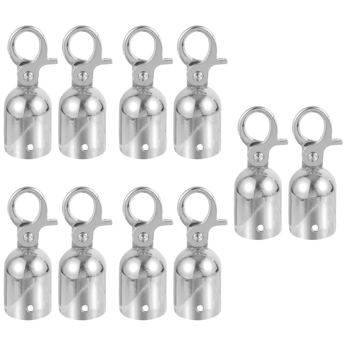 HOMEMAXS 10 pcs Rope End Stoppers Snap Hook Decking Rope Fittings ...
