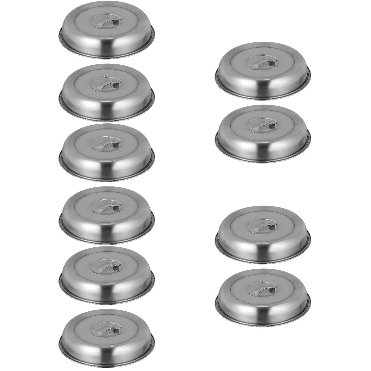 HOMEMAXS 10 pcs Round Stainless Steel Basting Cover Cheese Melting Dome ...
