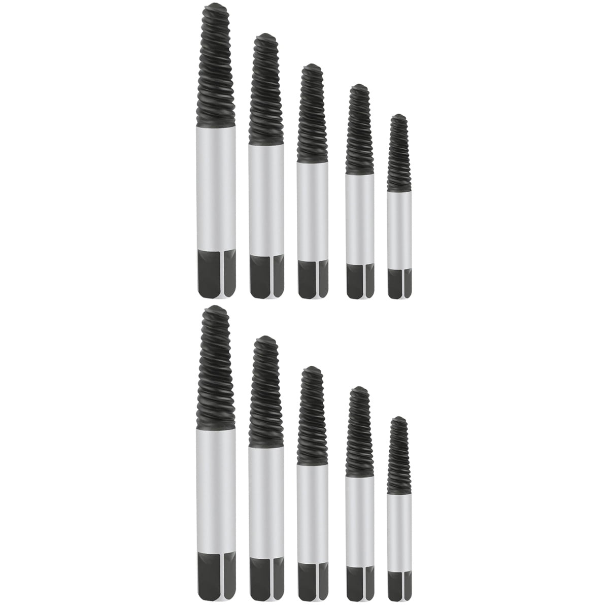 HOMEMAXS 10 pcs Screw Extractors Tool Damaged Bolt Removers Drill Bits ...