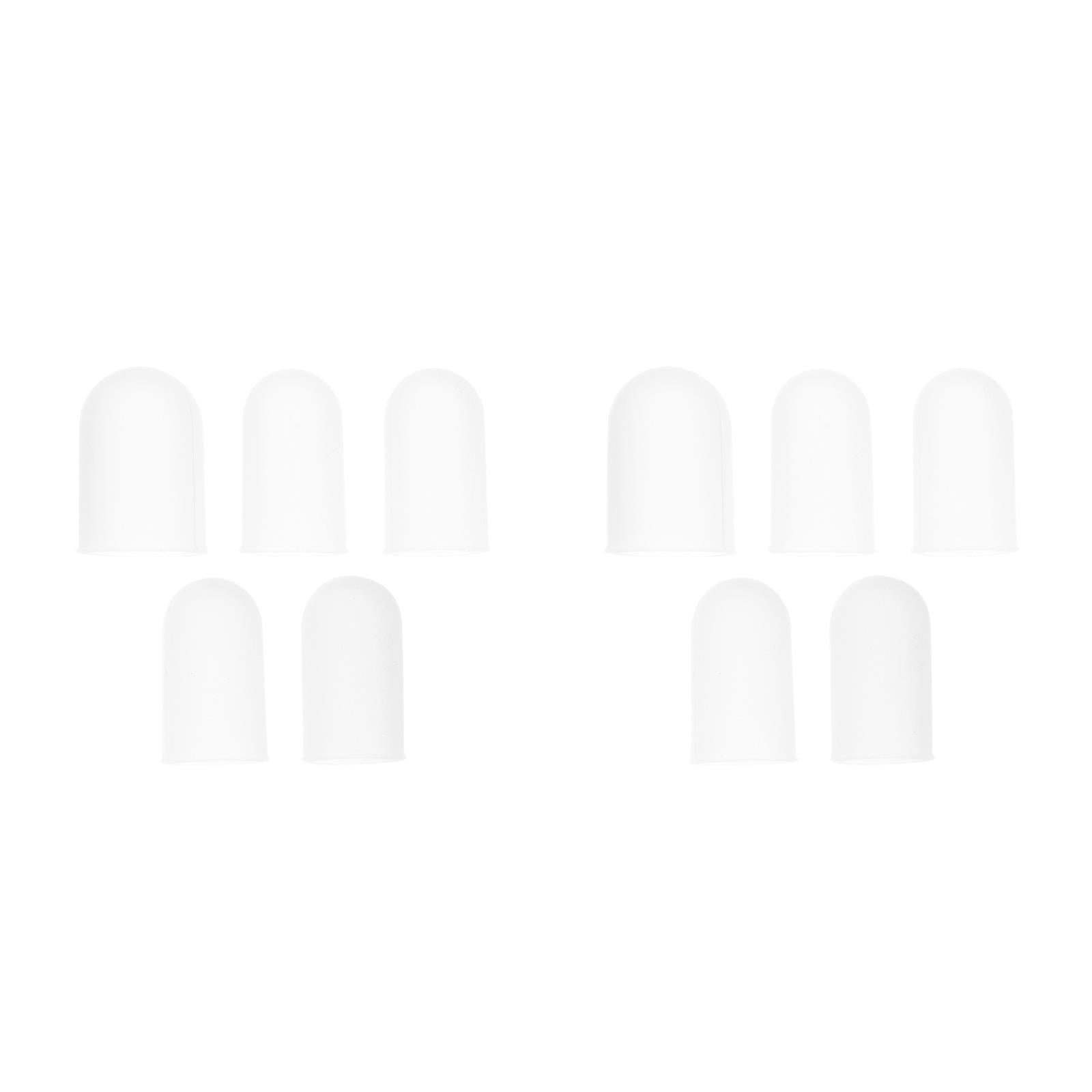 HOMEMAXS 10 pcs Silicone Fingertips Protective Finger Cot Silicone ...