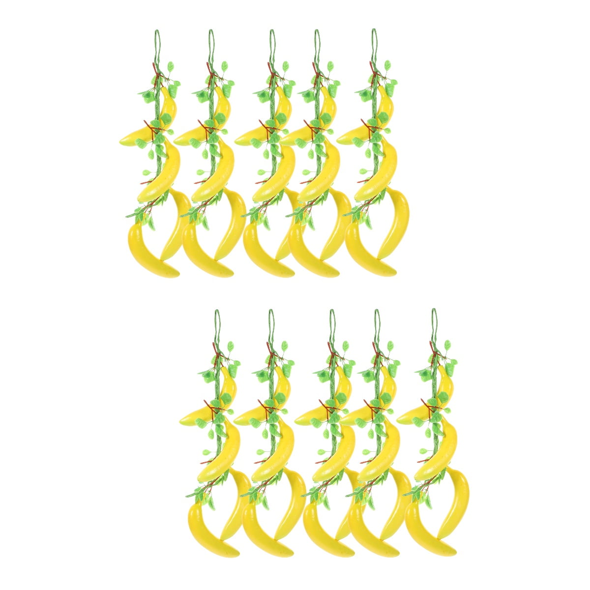 HOMEMAXS 10 pcs Simulated Banana Strings Artificial Banana Hanging ...