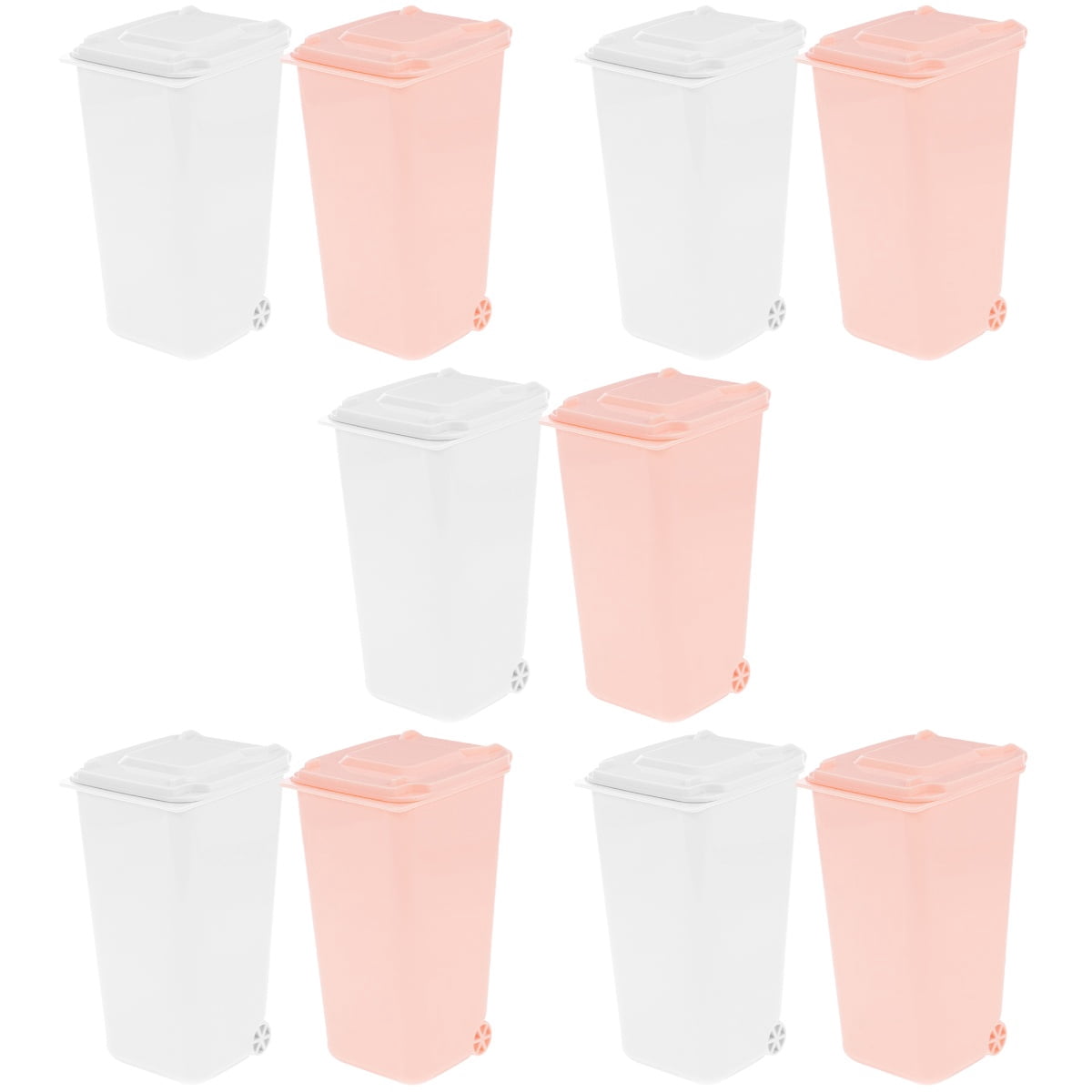 HOMEMAXS 10 pcs Table Mini Waste Container Waste Paper Bucket Multi ...
