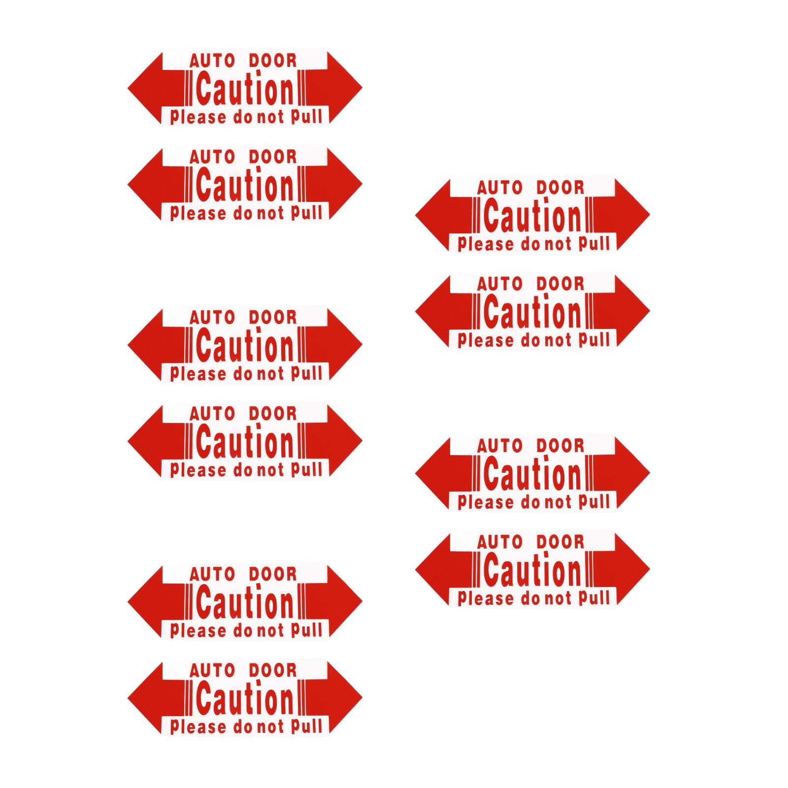 10 pcs Vehicle Door Open Warning Stickers Safety Sticker Car Door Open ...