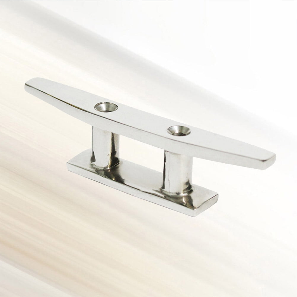 HOMEMAXS 100 Mm Dock Stainless Steel Cable Bolt Horn Shape Cleat Marine ...