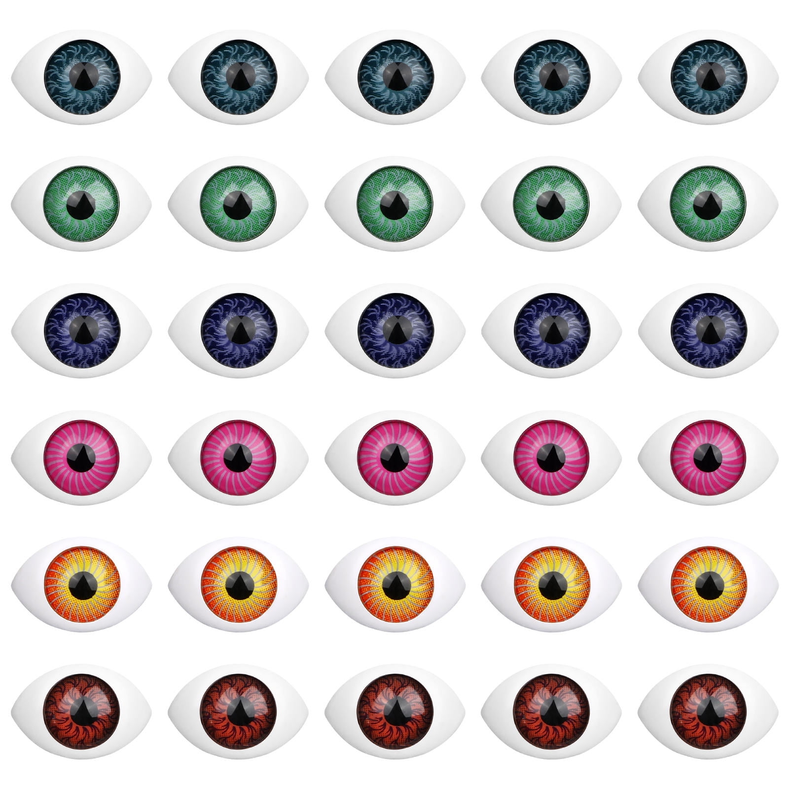 HOMEMAXS 100 PCS Fake Eyeballs Eyes for Crafts Acrylic Craftsman Phone ...