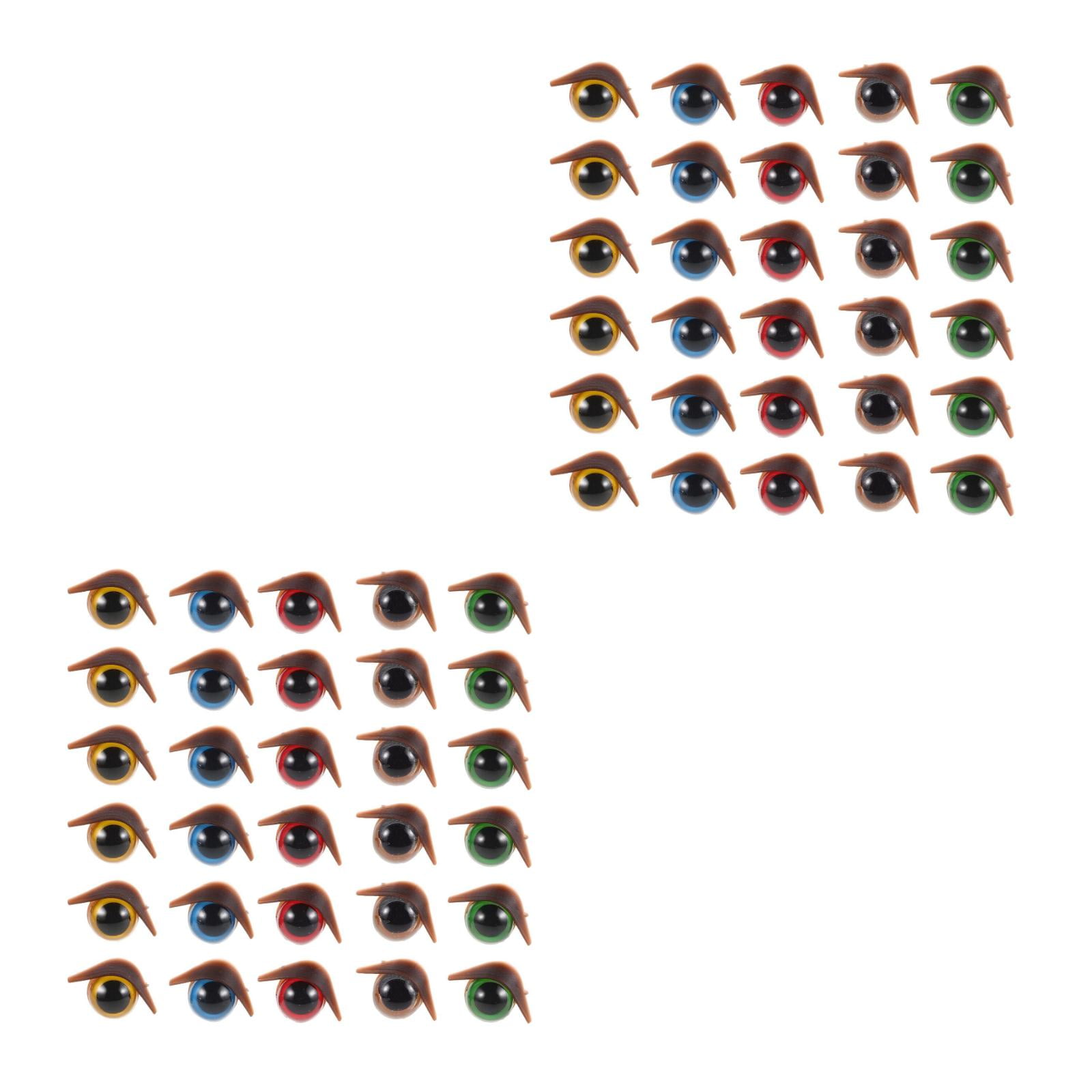 HOMEMAXS 100 PCS Safety Eyes Crochet Animals Craft Eyes Plastic ...