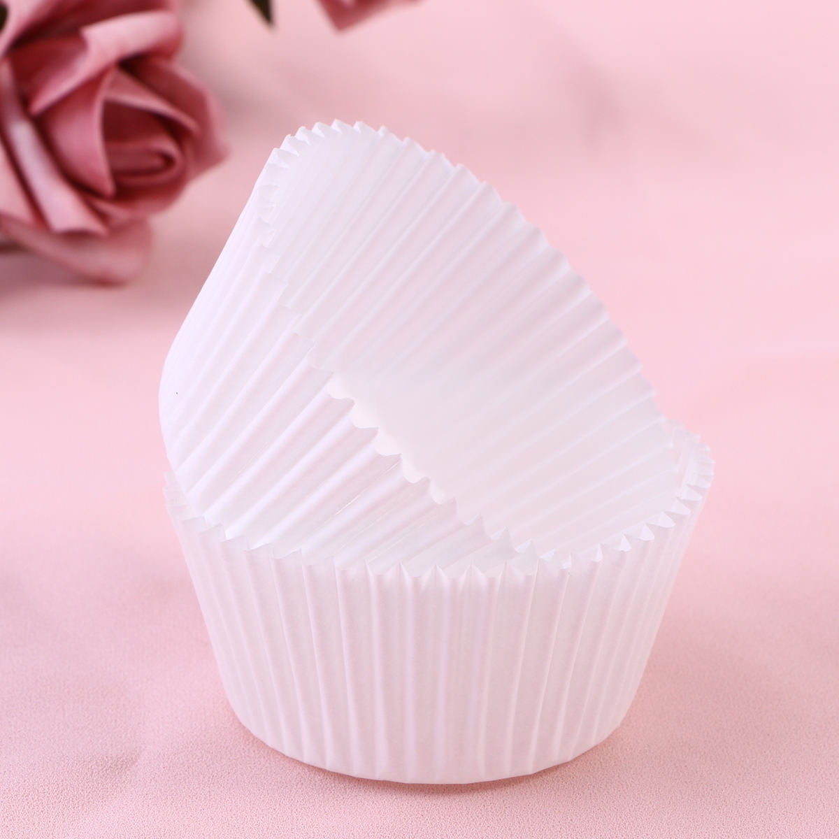 HOMEMAXS 100 Pcs Baking Cups Wrappers Cupcake Boxes Parchment Jumbo ...