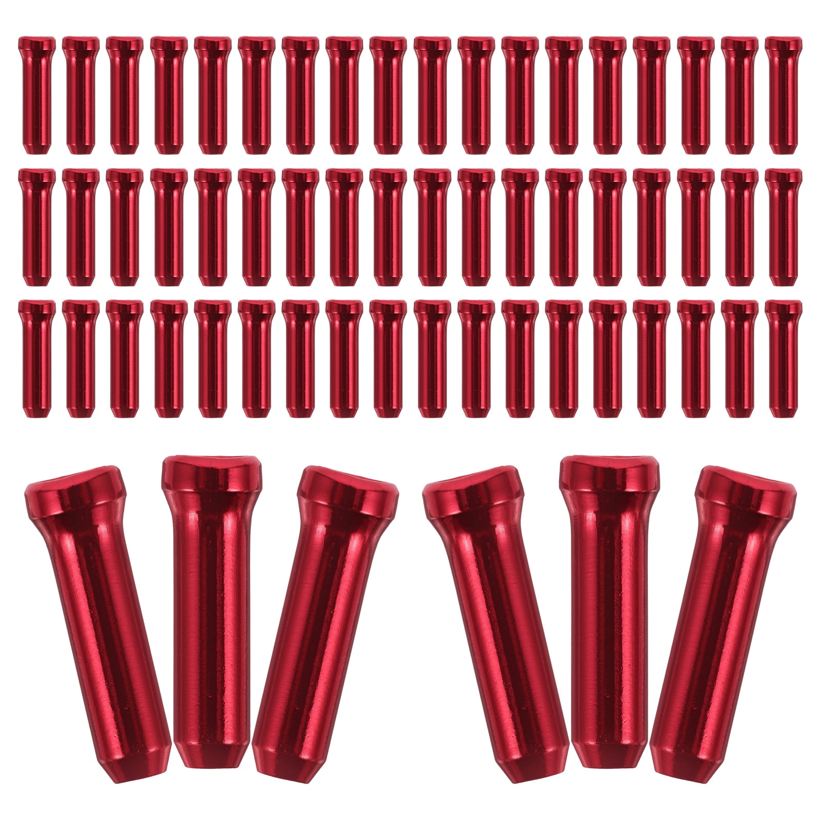 HOMEMAXS 100 Pcs Bicycle Cable Tips Bike Brake End Cap Crimps Foldable ...