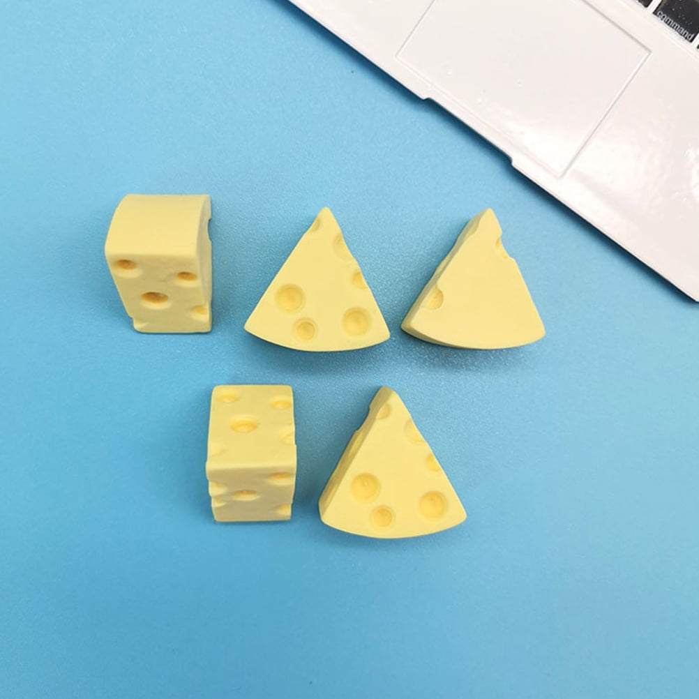 HOMEMAXS 100 Pcs Cheese Resin Accessories Artificial Simulation ...