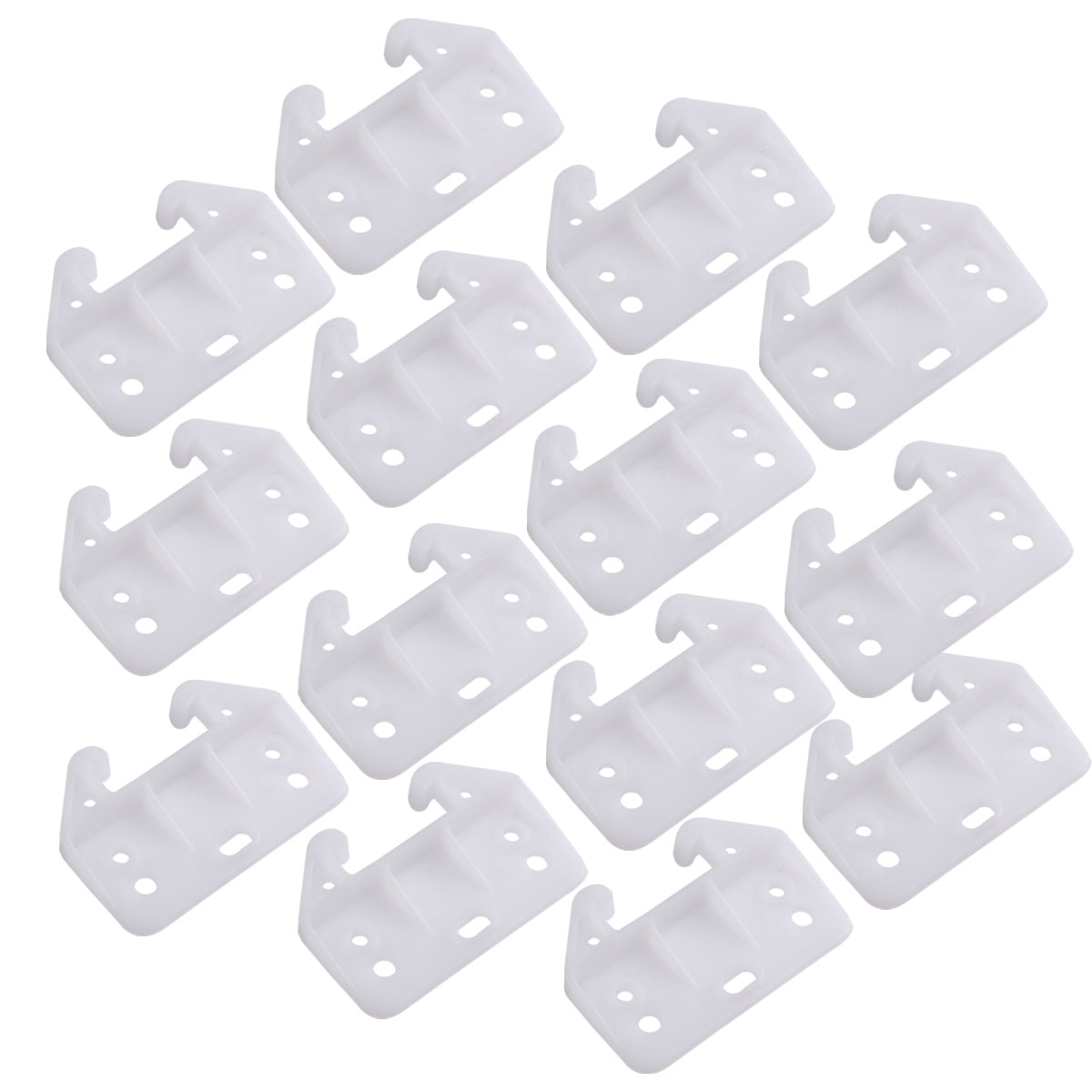 HOMEMAXS 100 Pcs Drawer Guide Bracket Shelf Standards Track Back Plate ...