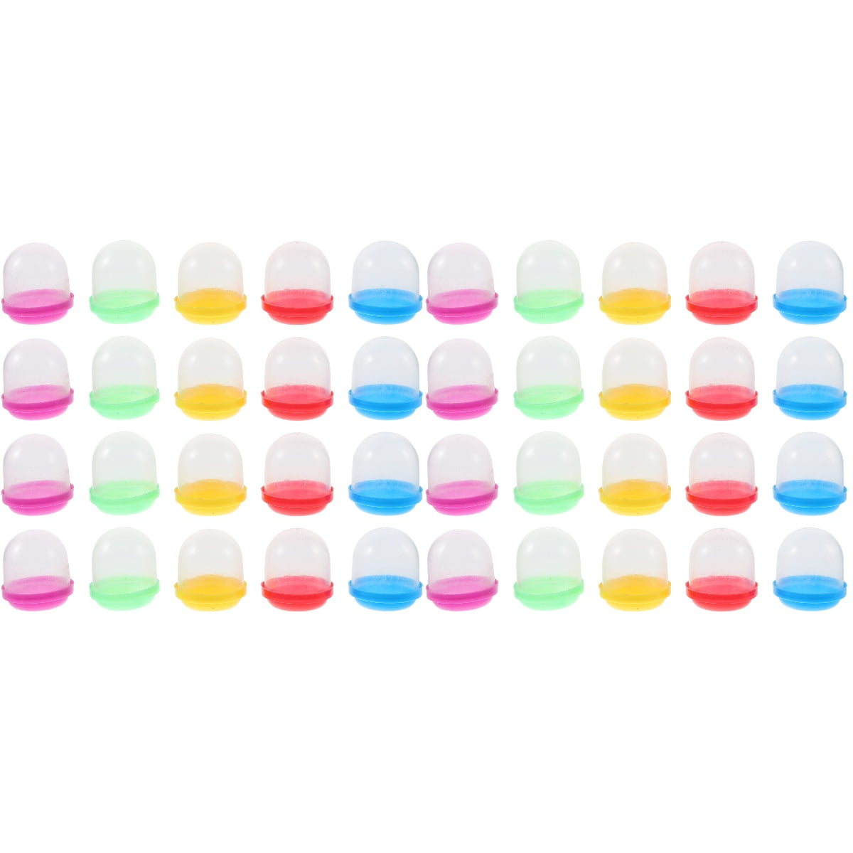 HOMEMAXS 100 Pcs Empty Capsules Reusable Fillable Candy Gift Capsules ...