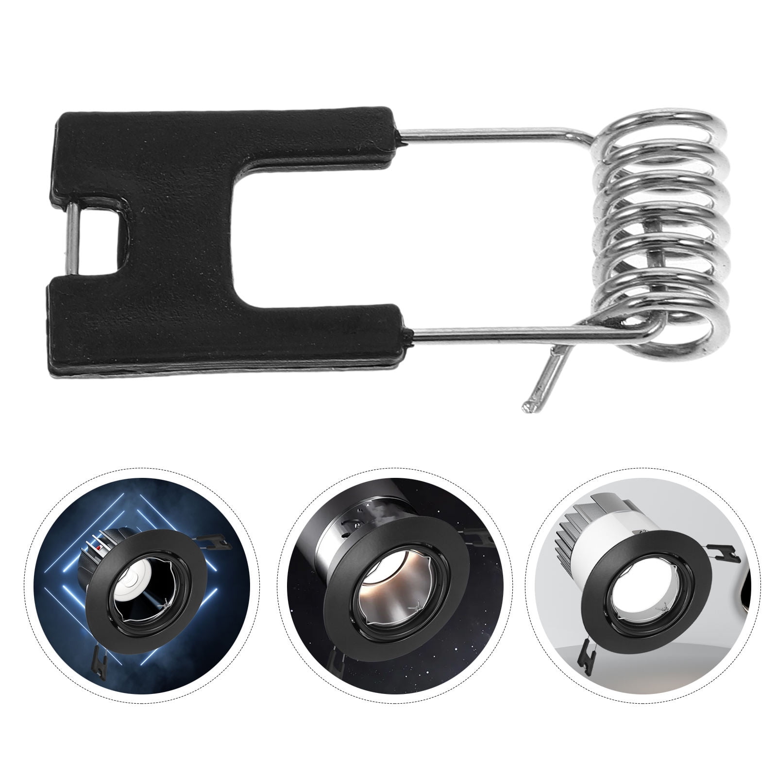 HOMEMAXS 100 Pcs Fixed Spring Clip for Lamp Securing Clamps Recessed ...