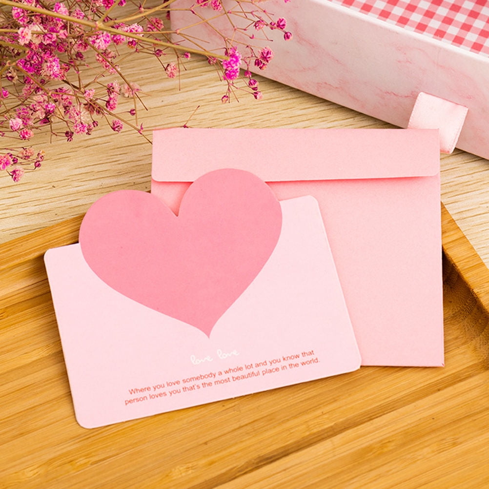 100 Pcs Greeting Cards for Birthday Heart Index Invitation Baby ...