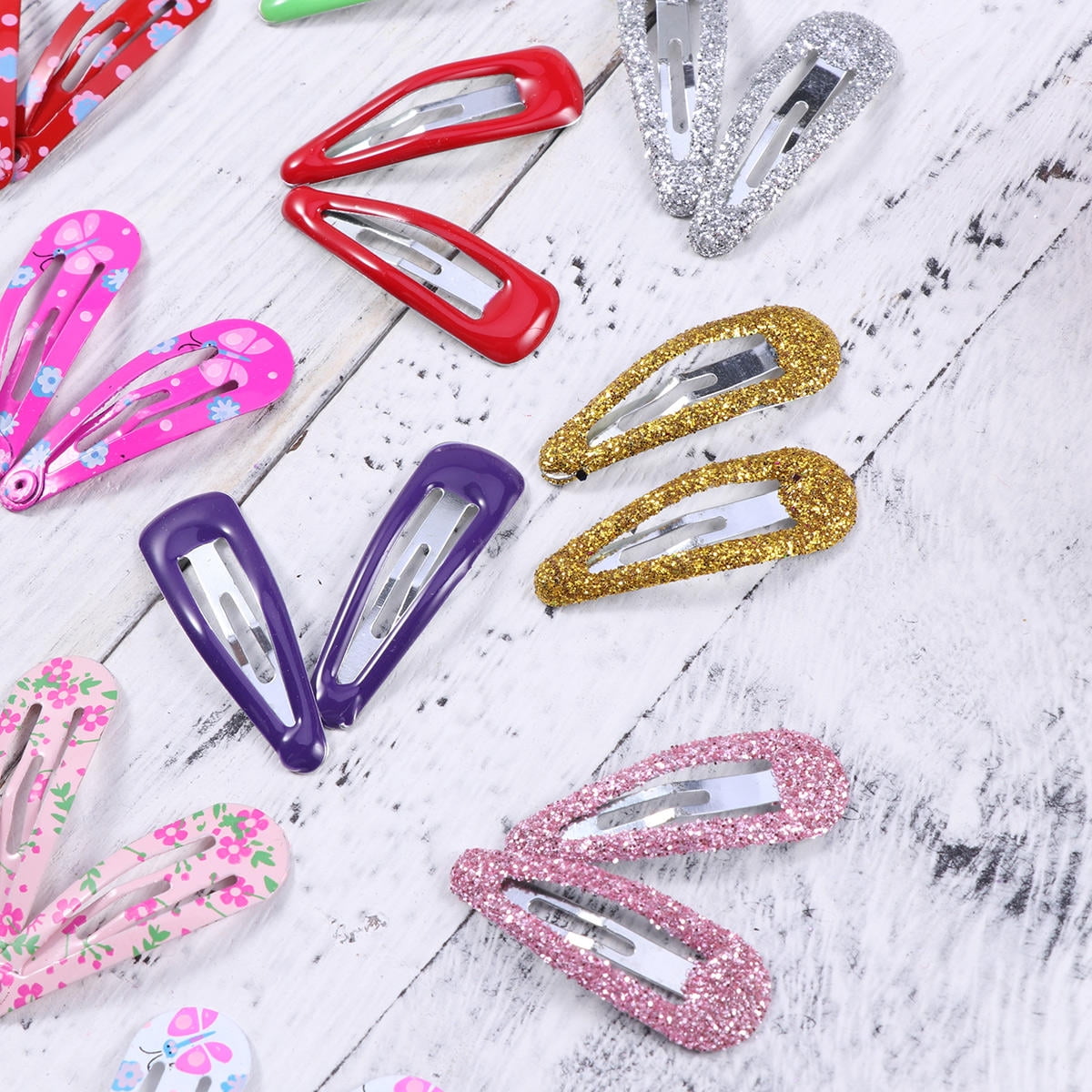 HOMEMAXS 100 Pcs Kids Clip Snap Hair Clips for Girls Girl Child ...