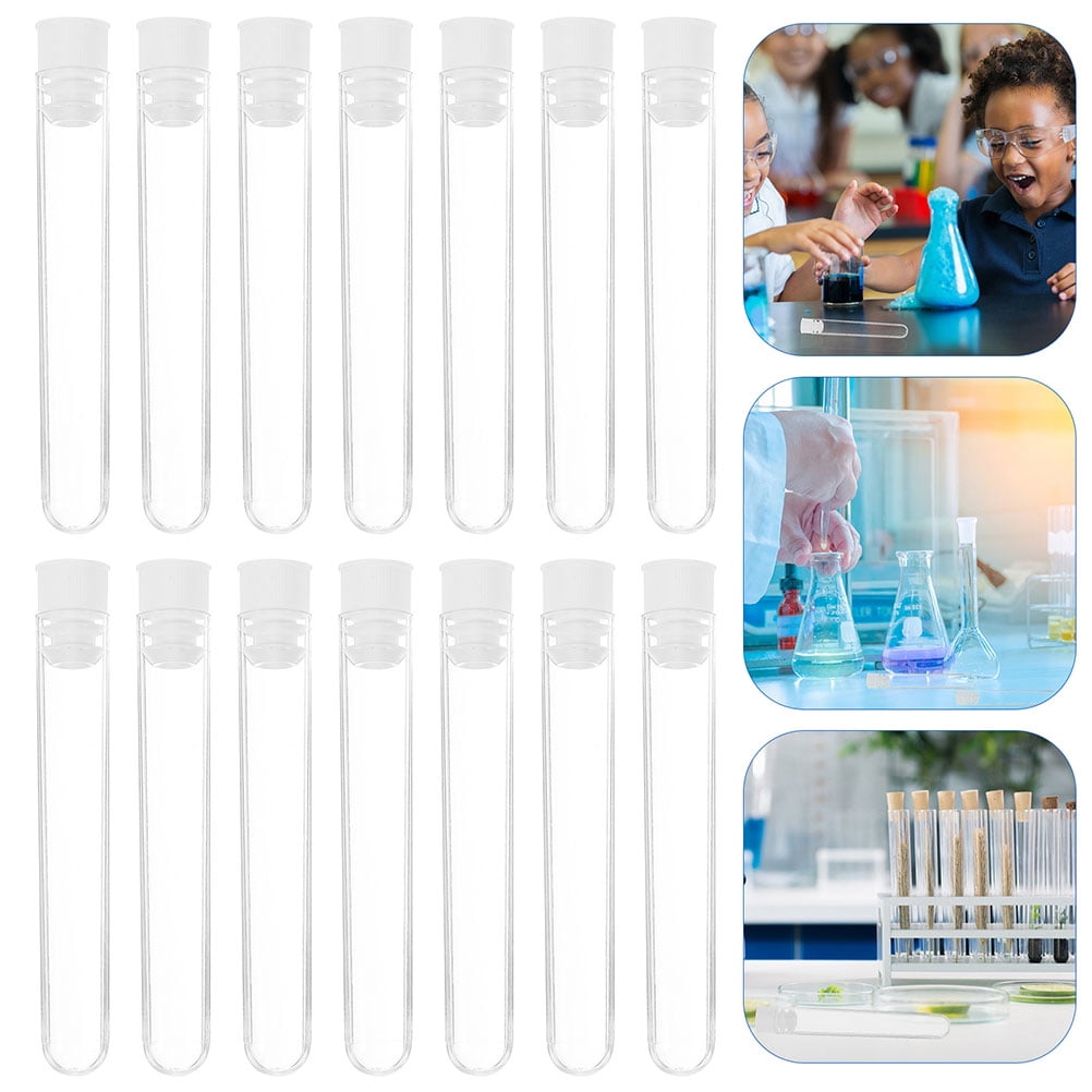 HOMEMAXS 100 Pcs Kids Plastic Test Tube Child 10.50X1.20X1.20CM ...