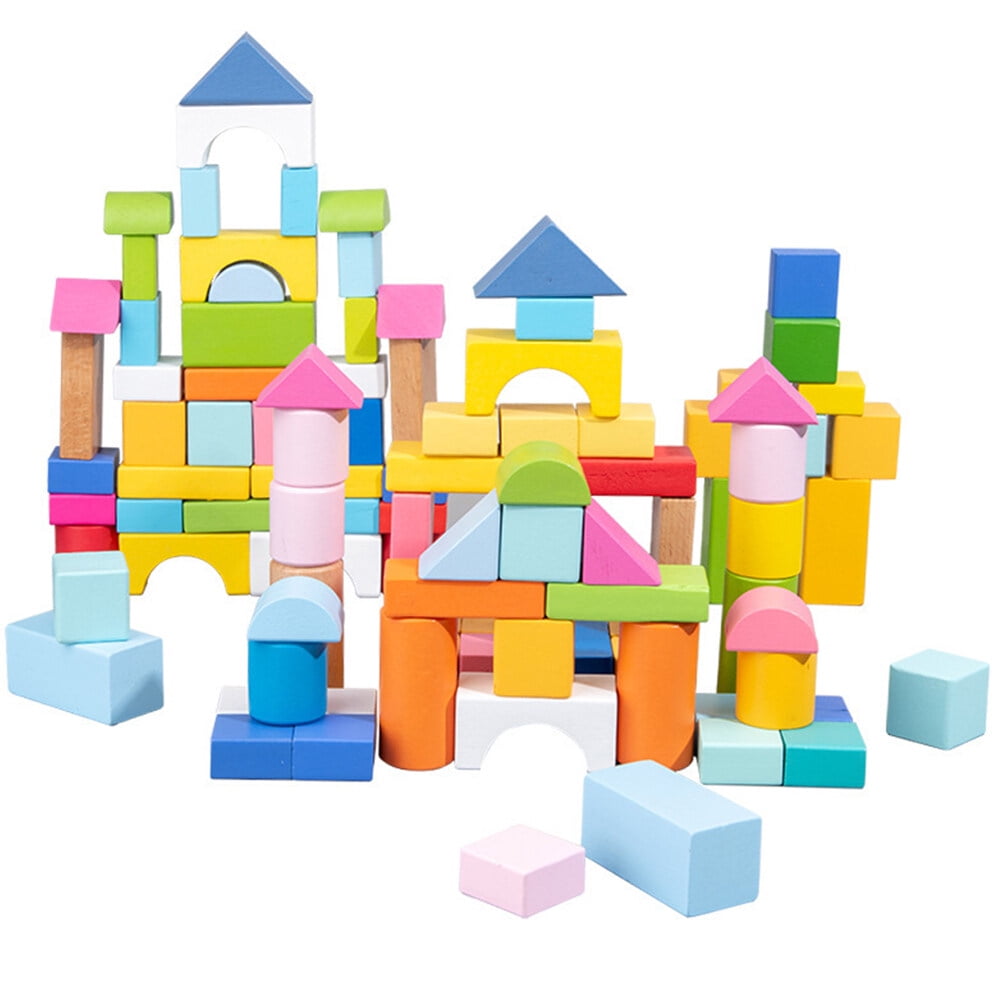 HOMEMAXS 100 Pcs Kids Toys Blocks Family Bonding Toys Toddler Child 6 ...