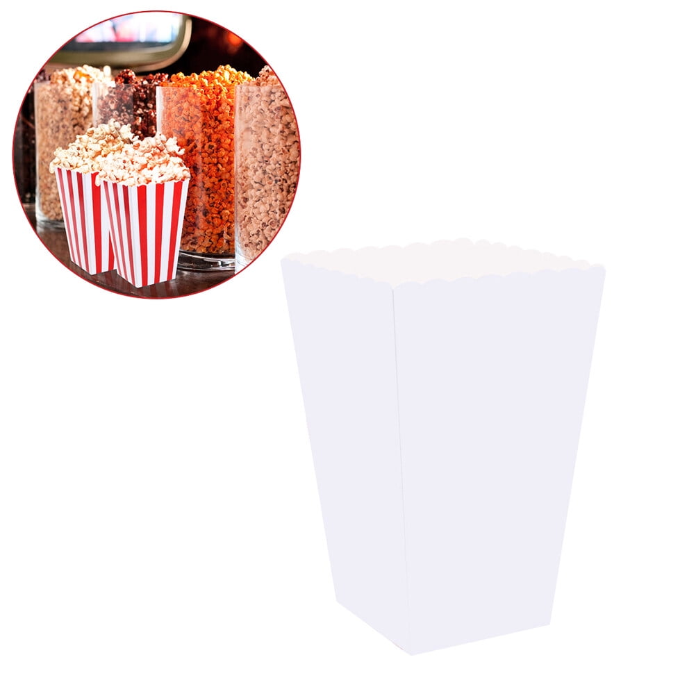 HOMEMAXS 100 Pcs Popcorn Containers Food-grade Cardboard Red Boxes ...