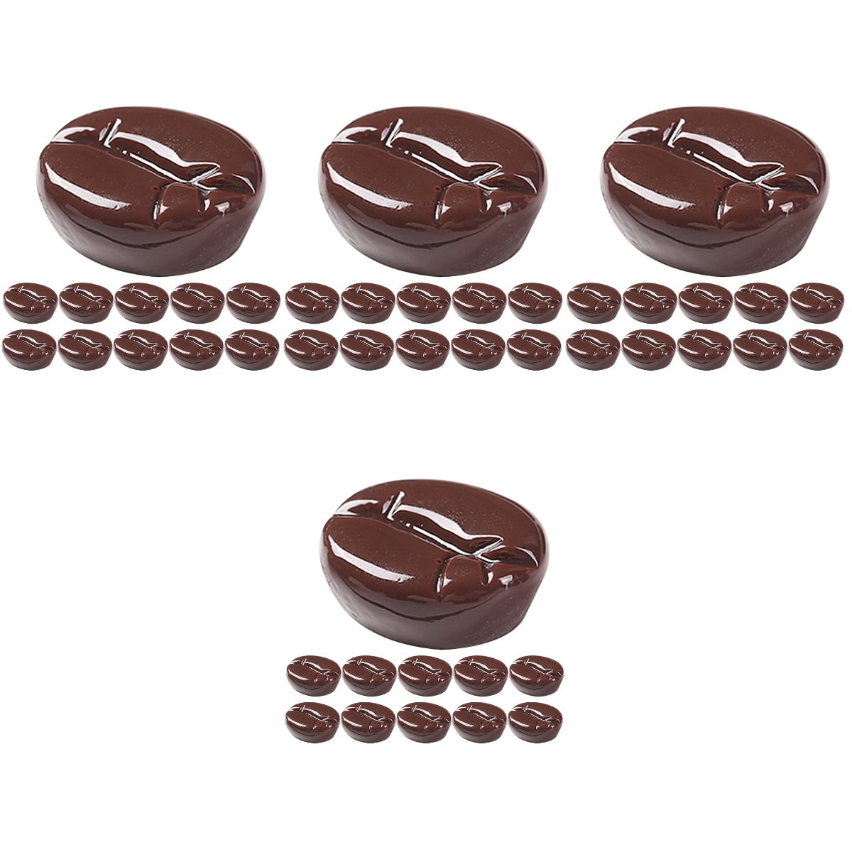 100 Pcs Pretend Coffee Bean Model Artificial Coffee Bean Prop Cafe Shop ...