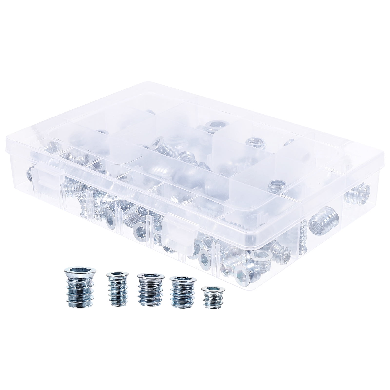 HOMEMAXS 100 Pcs Sewing Thread Wood Nut Insert M6m8m10 Threaded 15mm ...