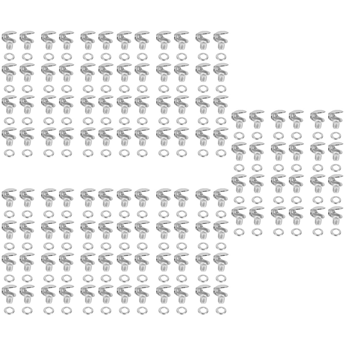 HOMEMAXS 100 Pcs Shoelace Hooks Set Brass Shoe Lace Hook Kit Shoe Lace ...