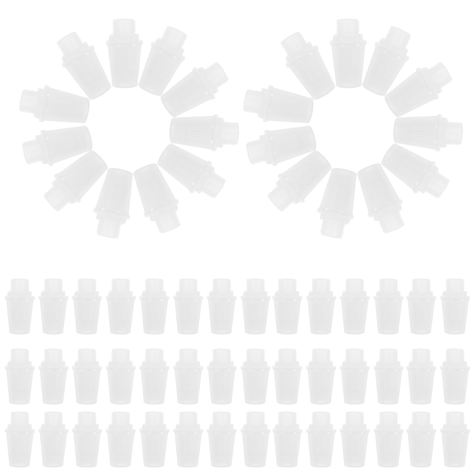 HOMEMAXS 100 Pcs Tap Clamps Wire Lock Cap 2.70X1.50X1.50CM Transparent ...