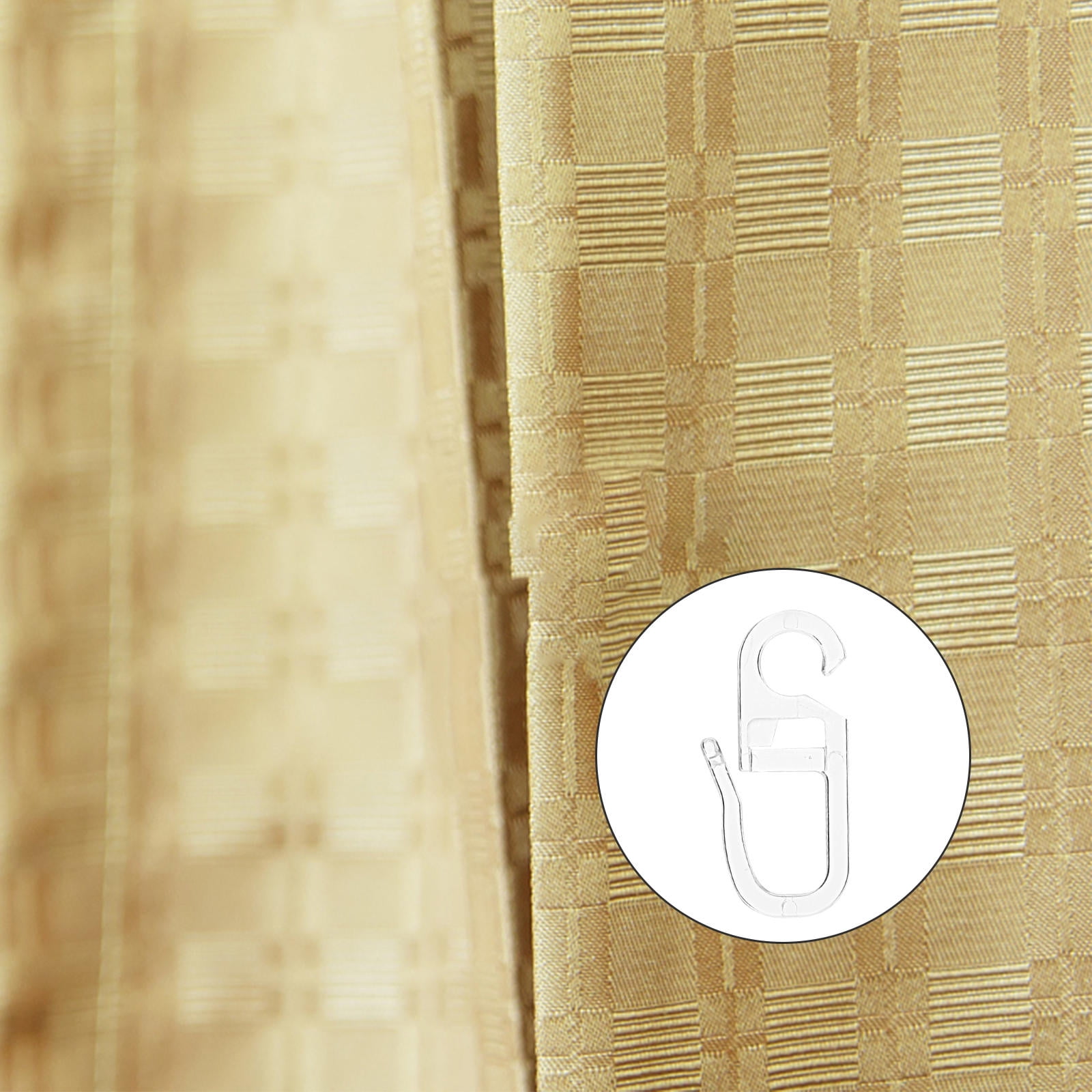 HOMEMAXS 100 Pcs Tiebacks Curtain Hook Window Drape Hooks 3X1.5CM ...