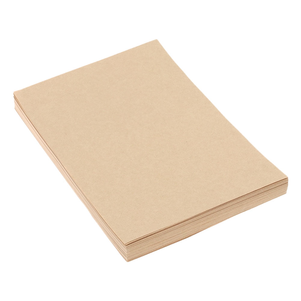 100 Pcs Vintage Kraft Paper Stationery Supplies Office Brown - Walmart.com