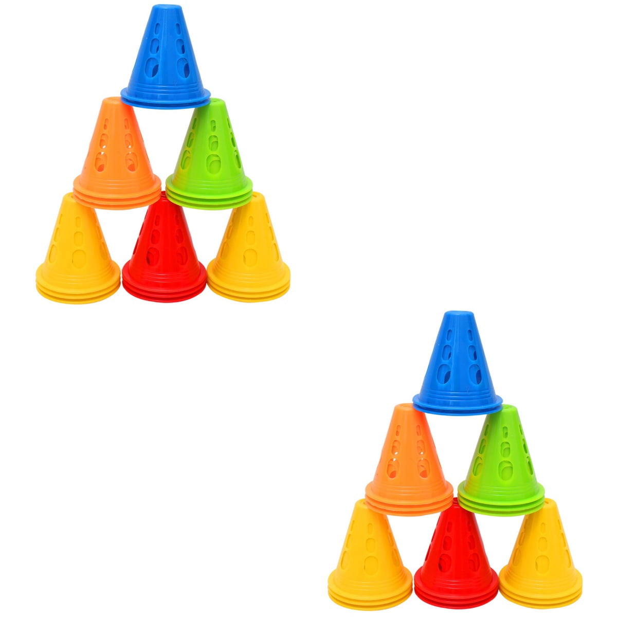 100 Pcs Windproof Spot Marker Cones Horn Cones Sign Barrel Skating Flat ...