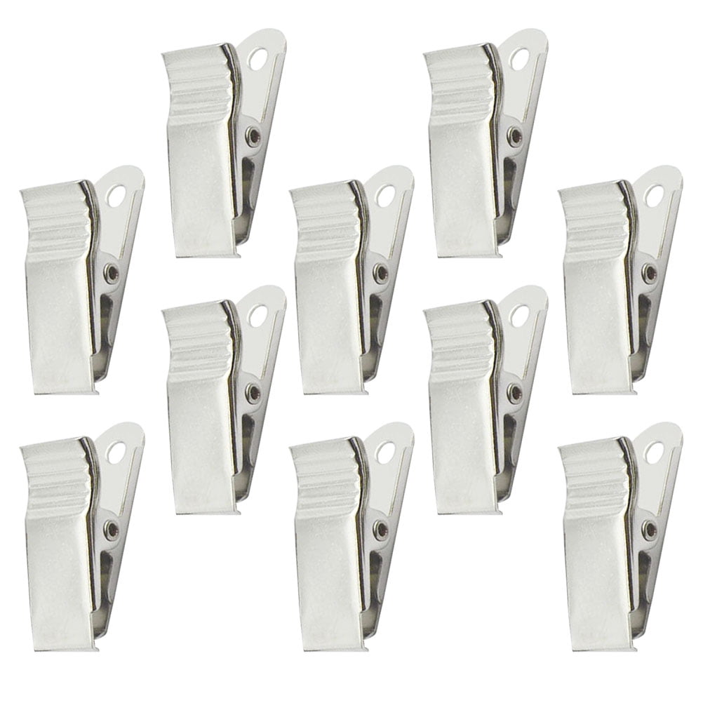 HOMEMAXS 100 Pcs Wire Binder Clips Certificate Double Sided Badge Work ...