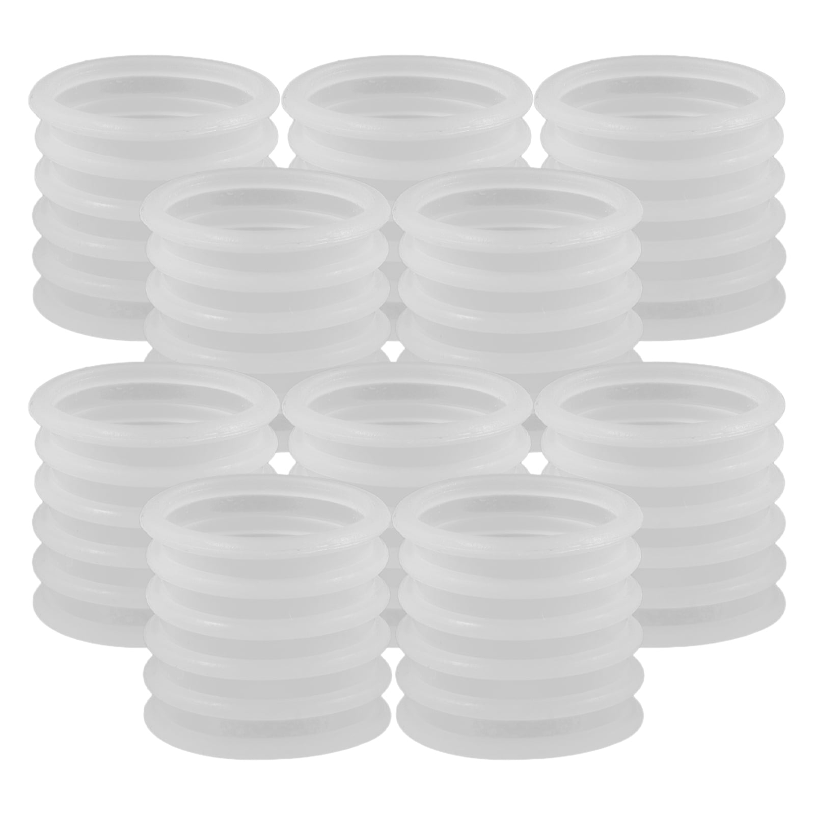 HOMEMAXS 100 Pcs Wire Organizer Stacker Clothes Hanger Anti-slip Cover ...