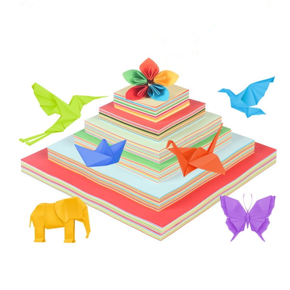 HOMEMAXS 100 Sheets Construction Paper Assorted Colors Papers Square ...