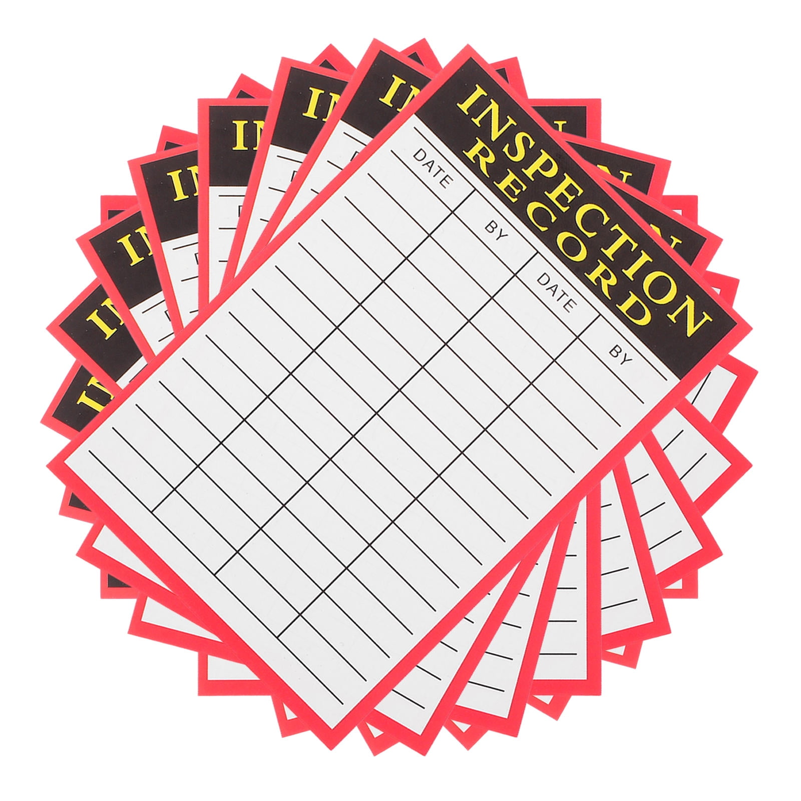 HOMEMAXS 100 Sheets Inspection Record Tag for Scaffolds Card - Walmart.com