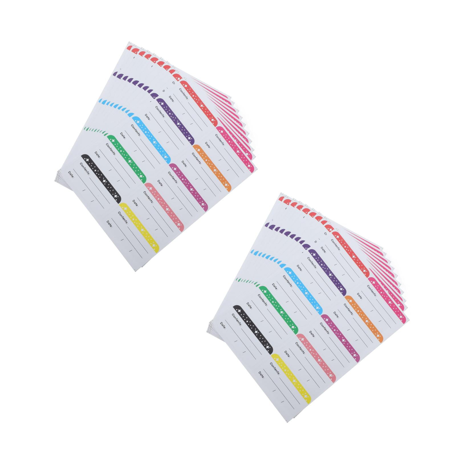 HOMEMAXS 100 Sheets Kitchen Pantry Labels Refrigerator Stickers Food ...