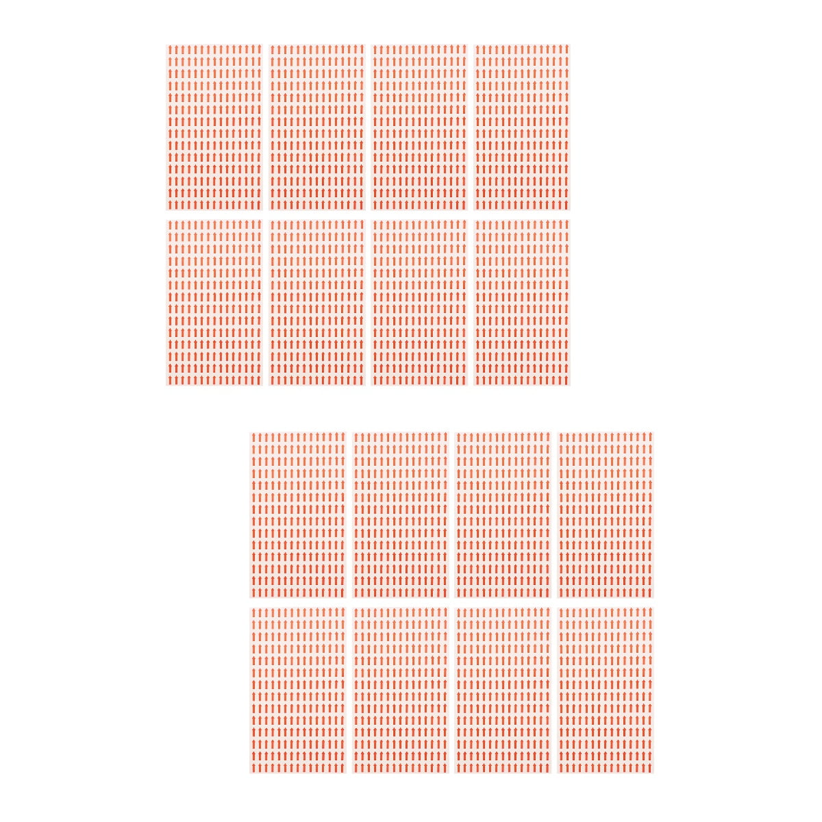 HOMEMAXS 100 Sheets of Indicating Direction Arrow Stickers Safety Arrow ...