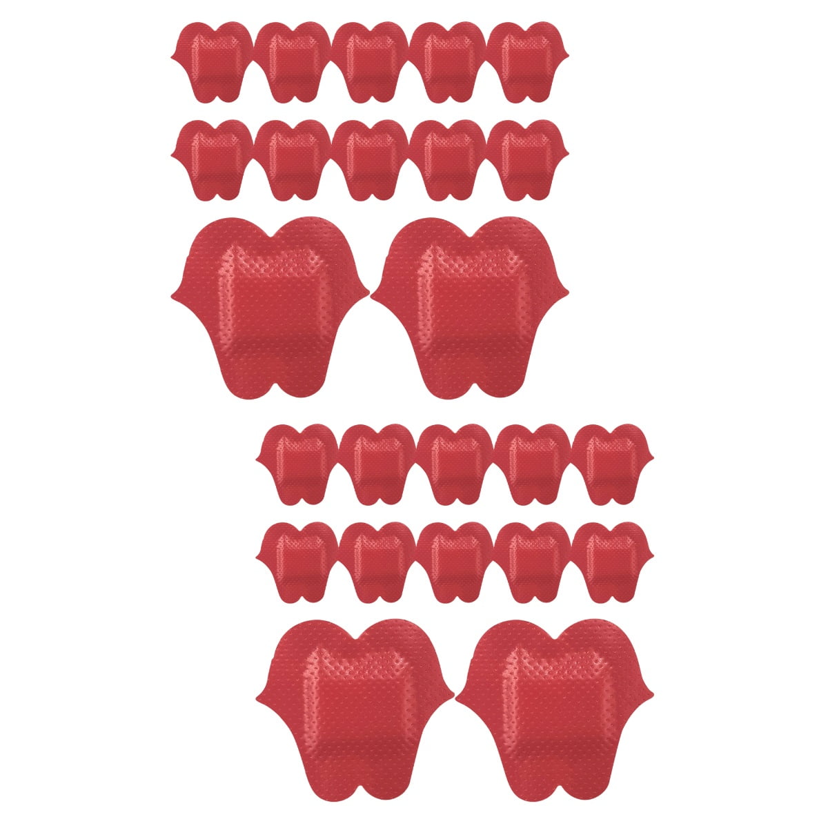 HOMEMAXS 100 pcs Adhesive Wound Bandages Lip Shaped Wound Care ...