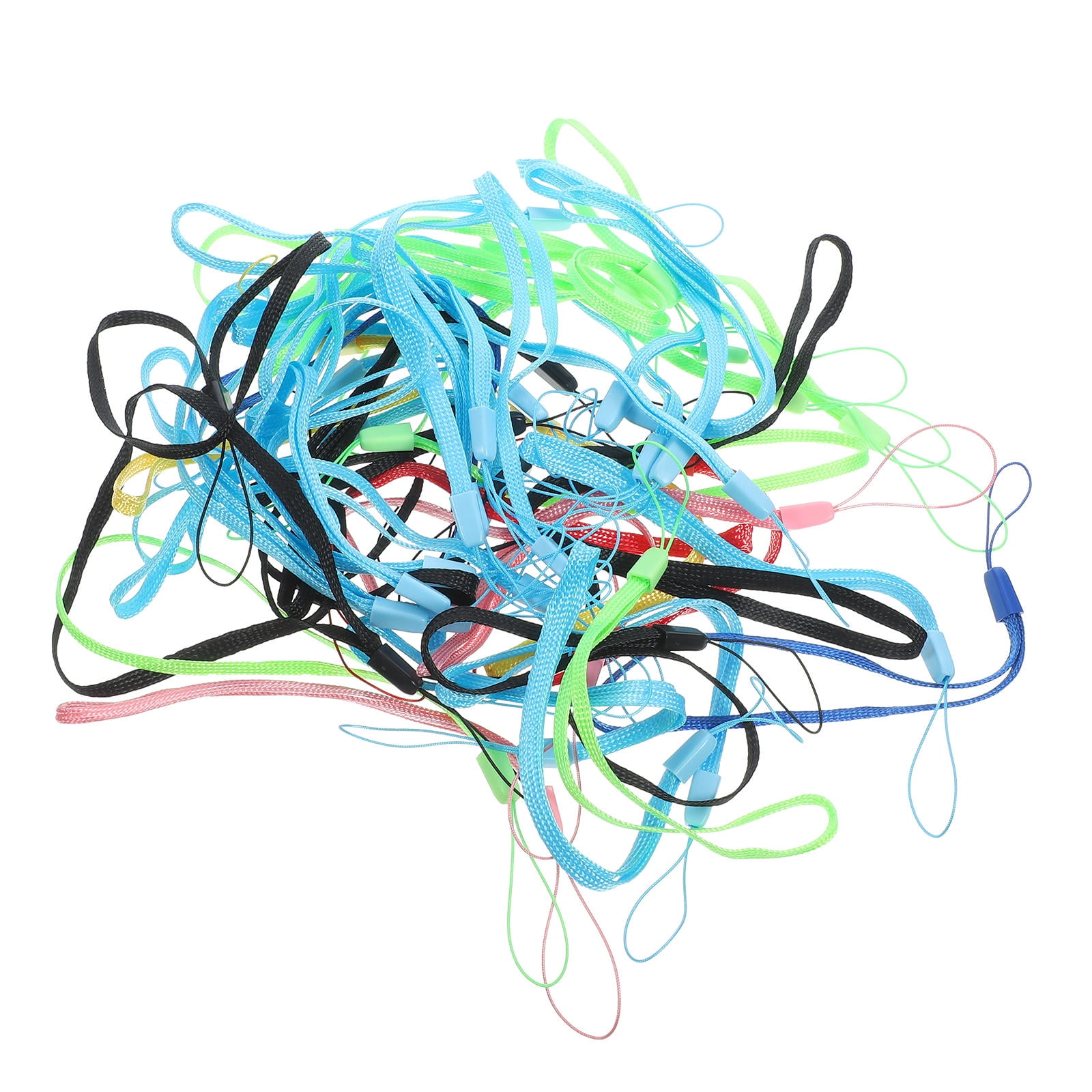 HOMEMAXS 100 pcs Colorful Hand Wrist Lanyard Strap String for USB Flash ...