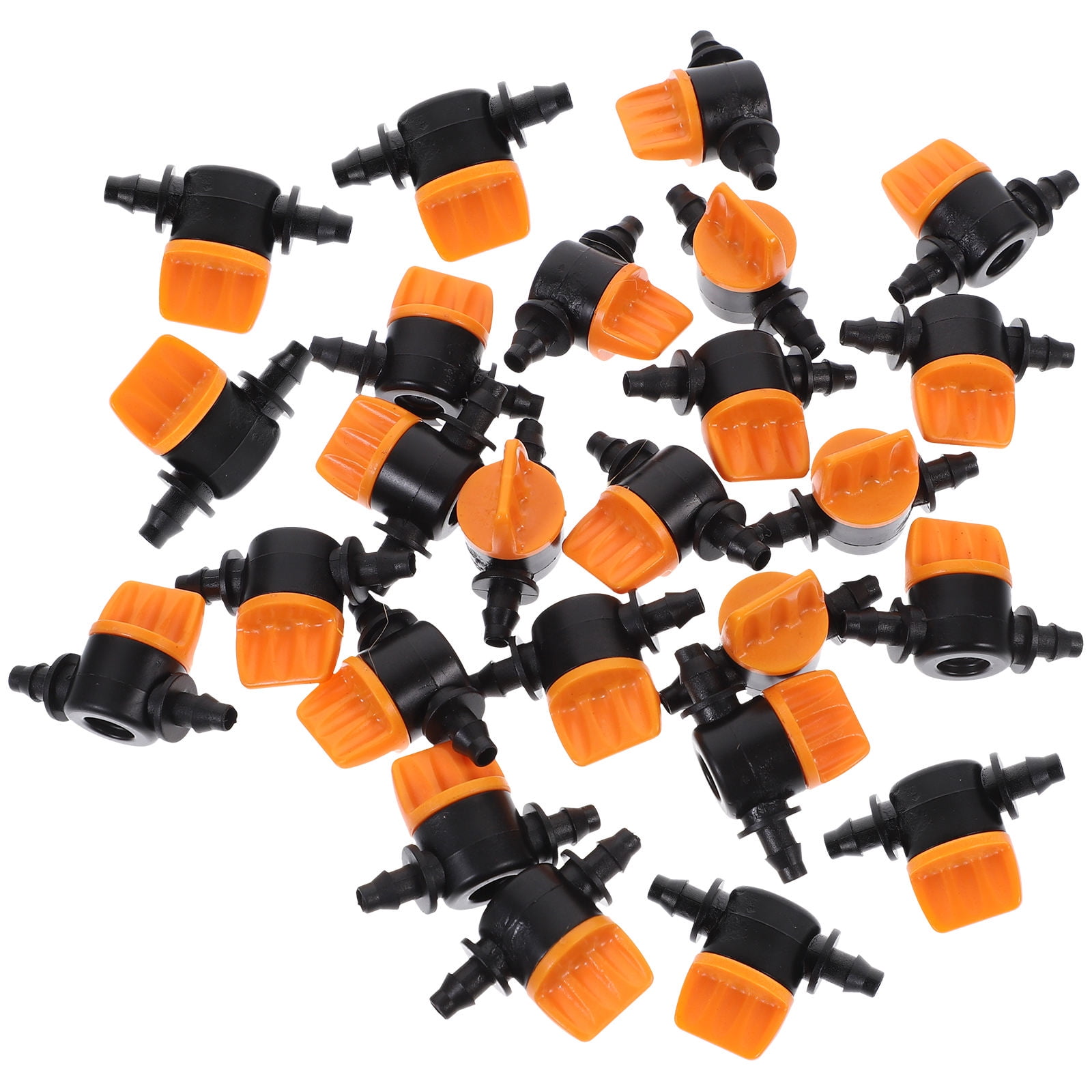HOMEMAXS 100 pcs Drip Irrigation Valves Hose Barbed Tube Connectors ...