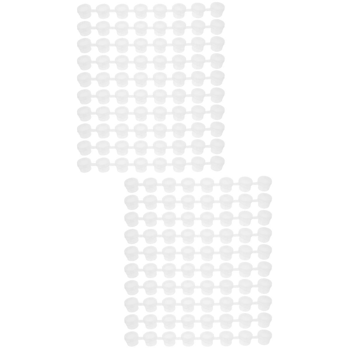 HOMEMAXS 100 pcs Paints Pot Pod Strips Plastic Pigments Storage ...