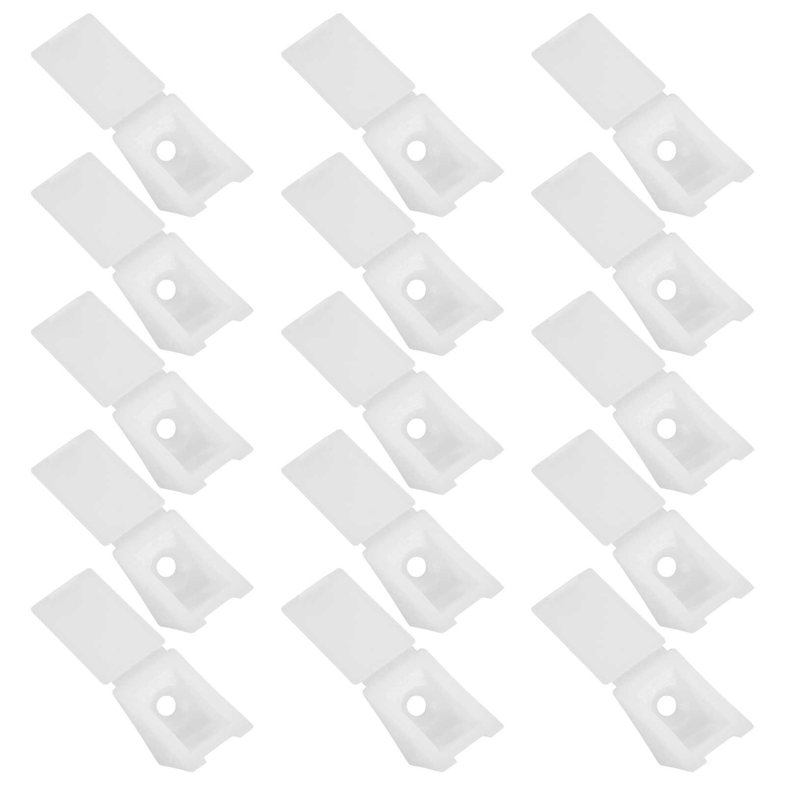 HOMEMAXS 100Pcs Drawer Angle Bracket Fastener Cabinet Bottom Bracket ...