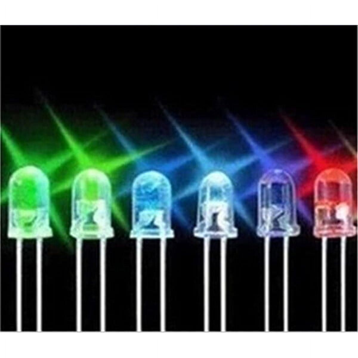 HOMEMAXS 100pcs 5 Colors 5mm Round Superbright Emitting Diode LED ...
