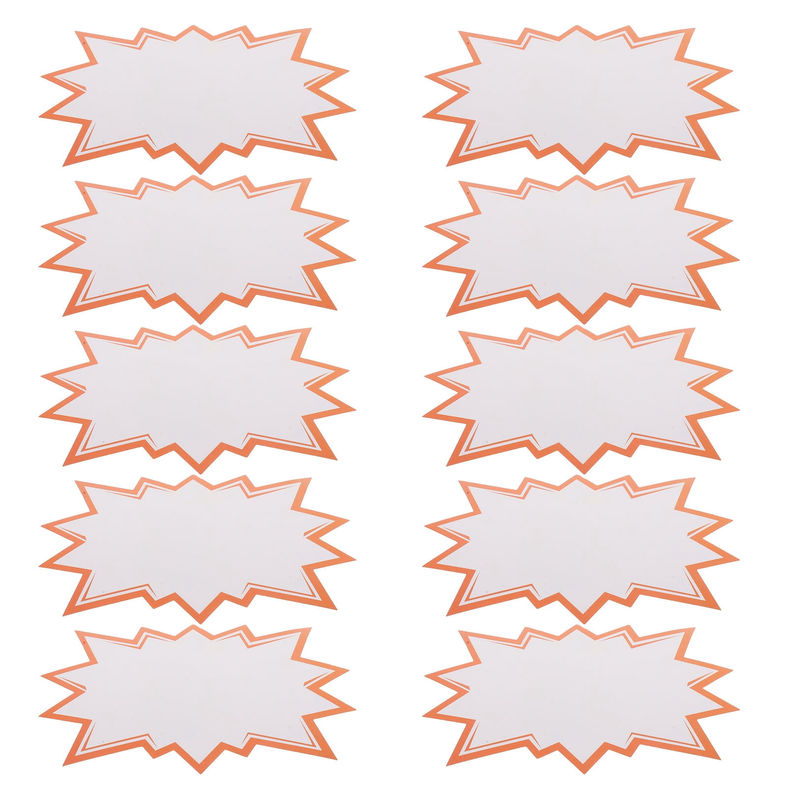 HOMEMAXS 100pcs Burst Star Signs Sale Price Tags Blank Star Retail Sale ...