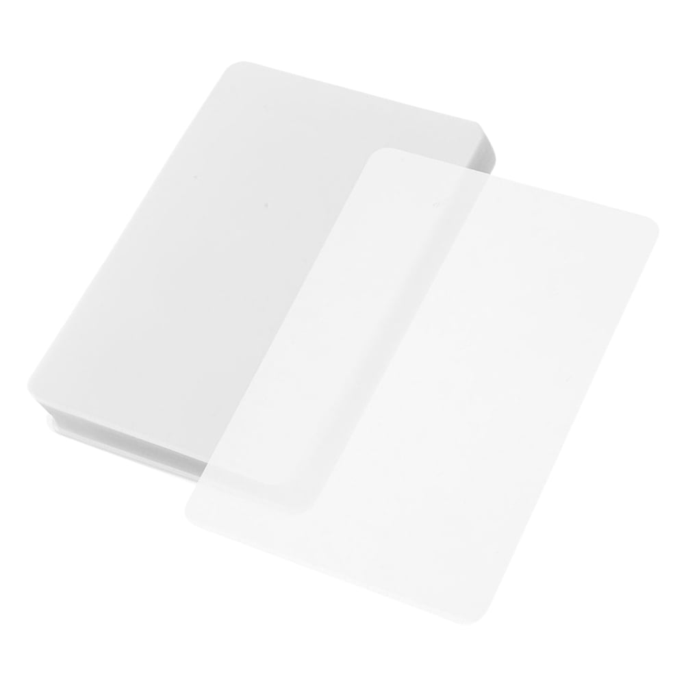HOMEMAXS 100pcs Clear Thermal Laminating Sheets for ID Cards Plastic ...