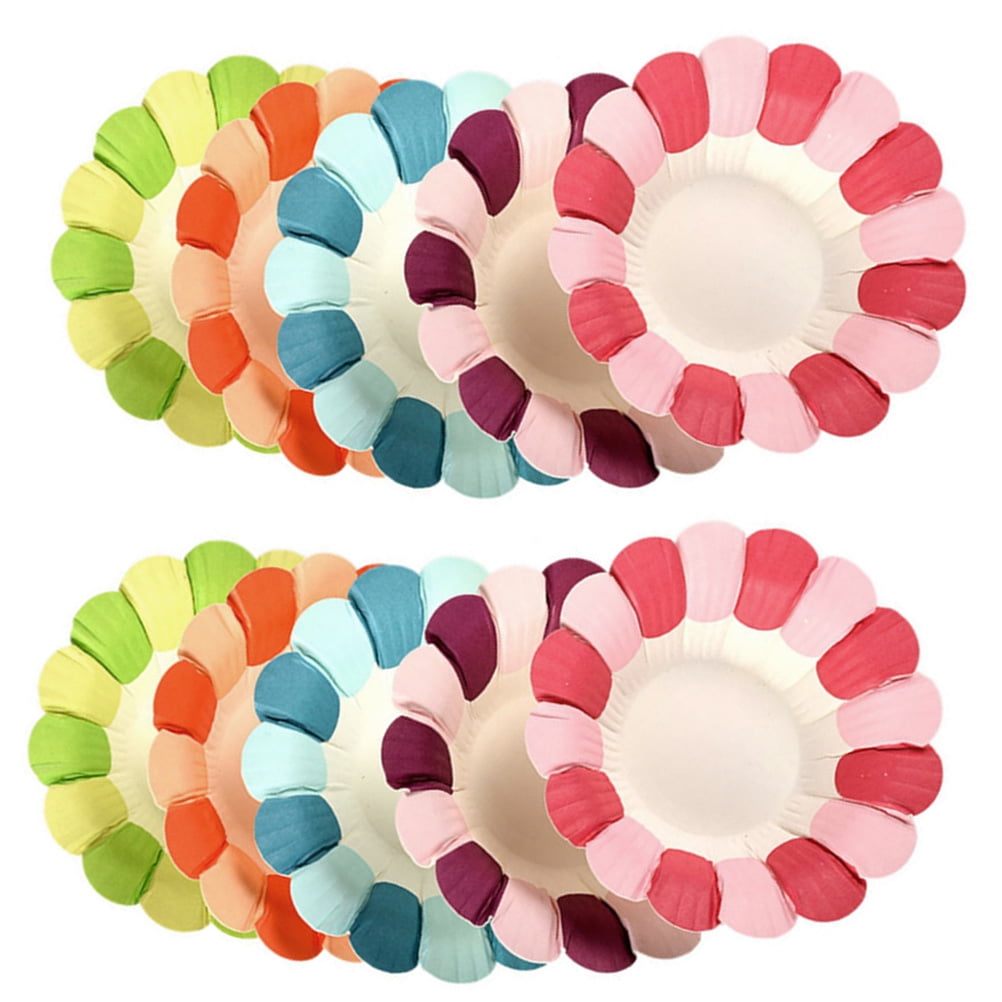 DIY Wall Flower Paper Plates for Craft Making with Assorted Color and ...