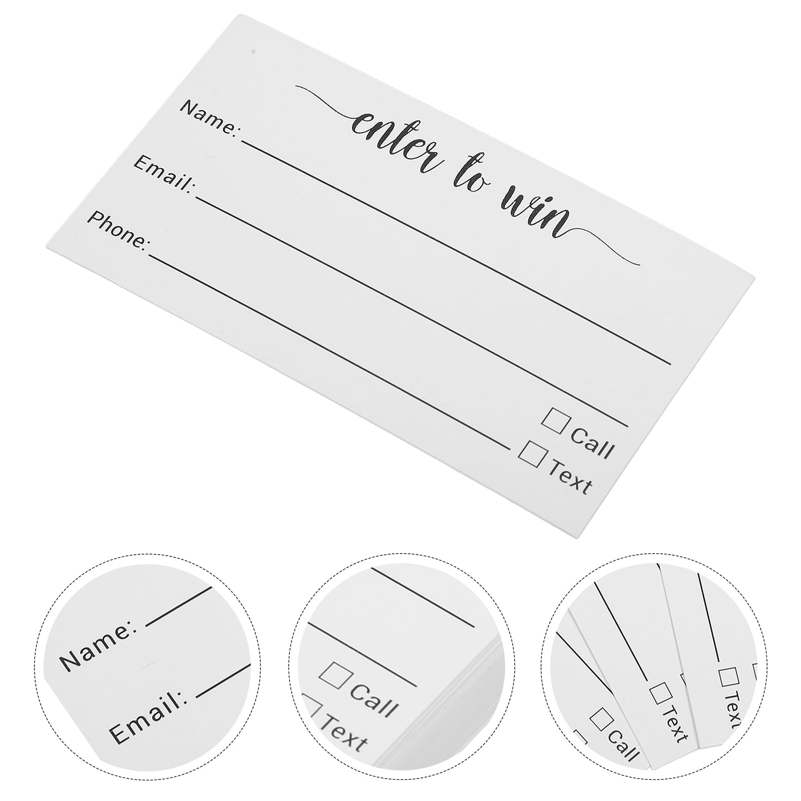 100pcs Entry Form Cards Blank Ballots Cards Multi-use Voting Cards ...
