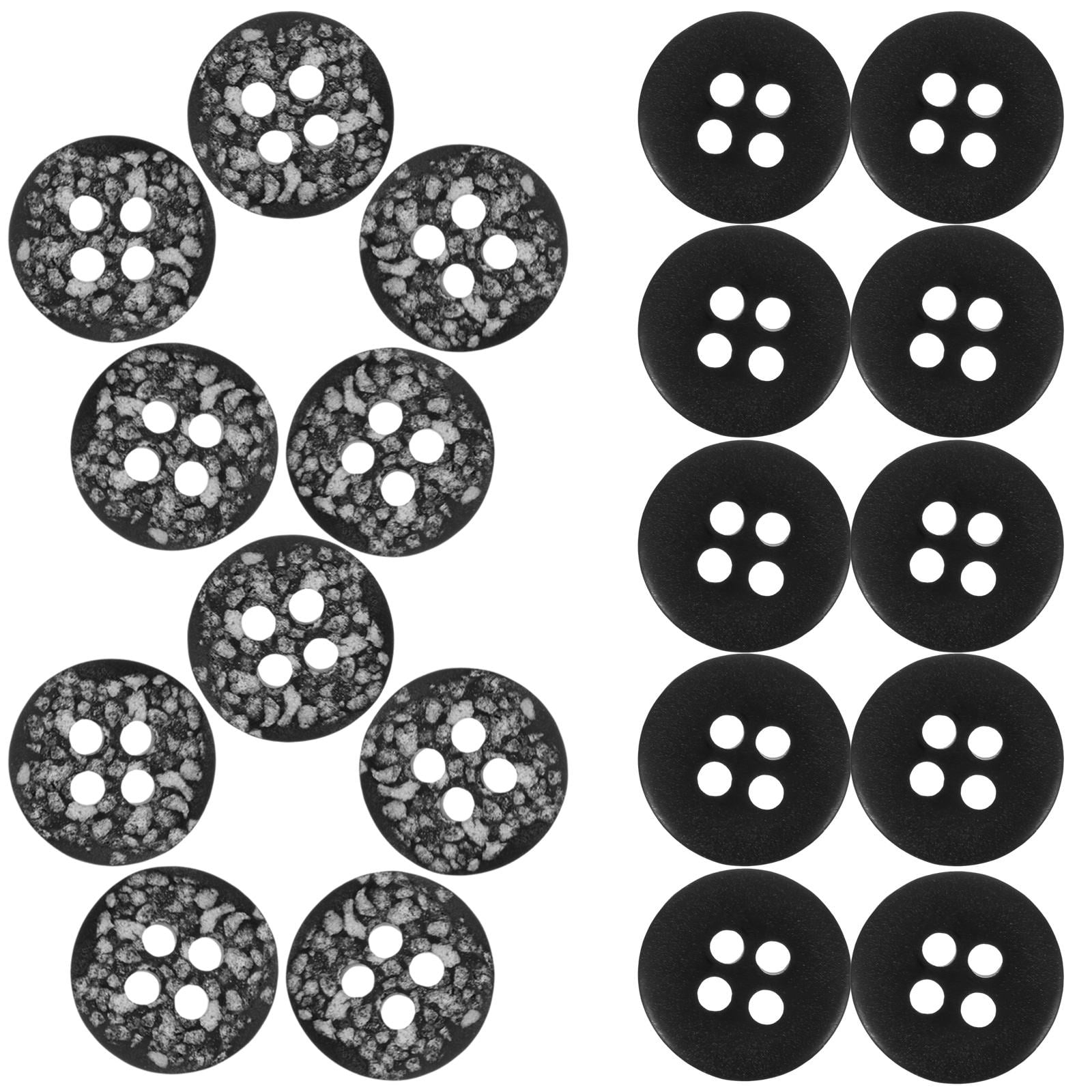 VERDANVERSE resin buttons Buttons Black Decoration Artisans Vintage ...