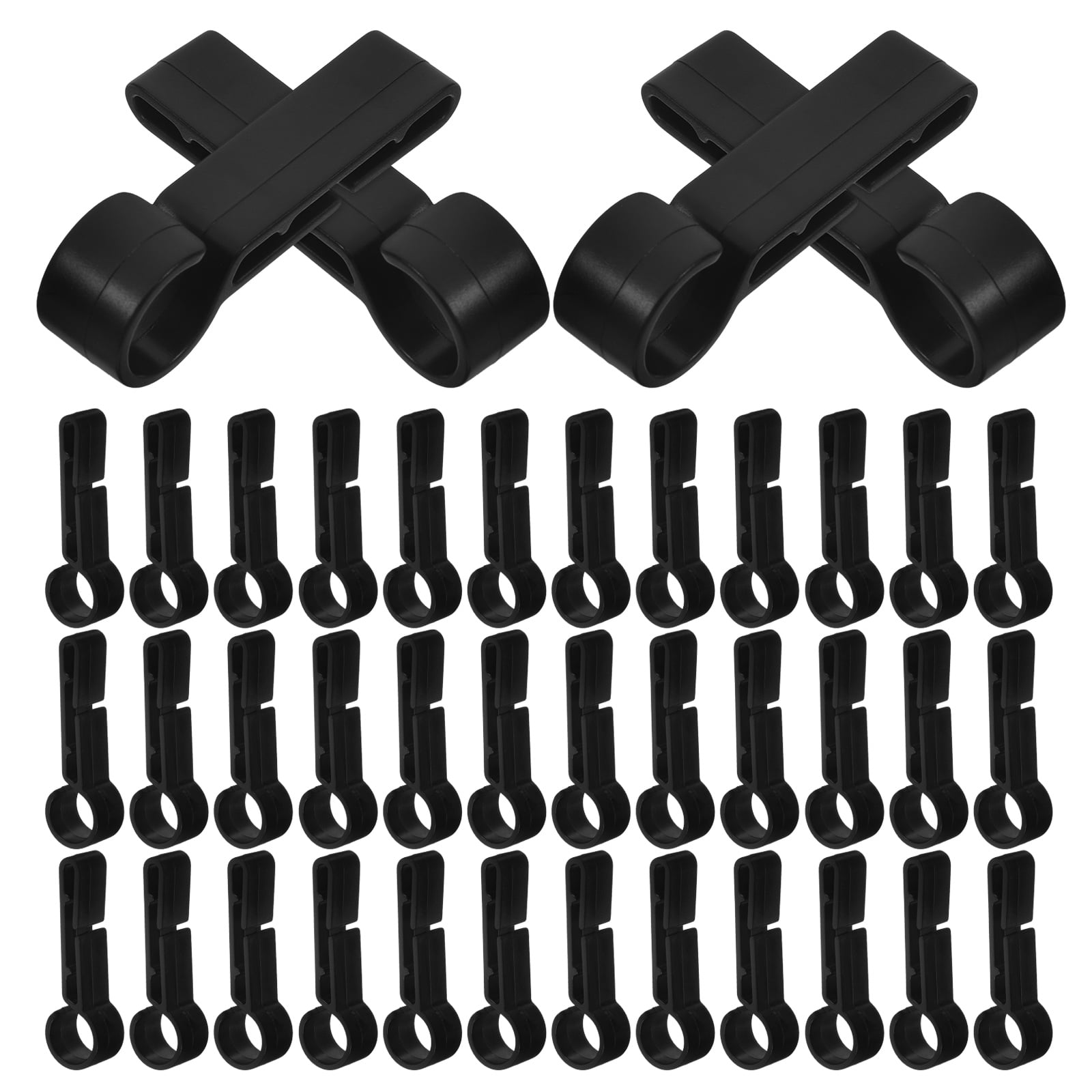 HOMEMAXS 100pcs Hard Hat Light Clips Safety Cap Light Clip Headlamp ...